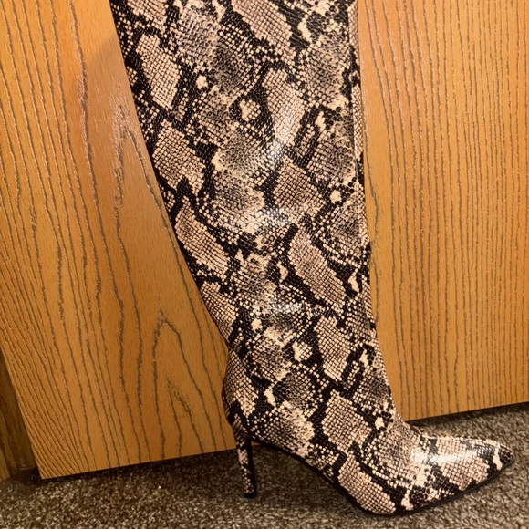 Shoes | Snakeskin Pattern Womens Boots | Poshmark